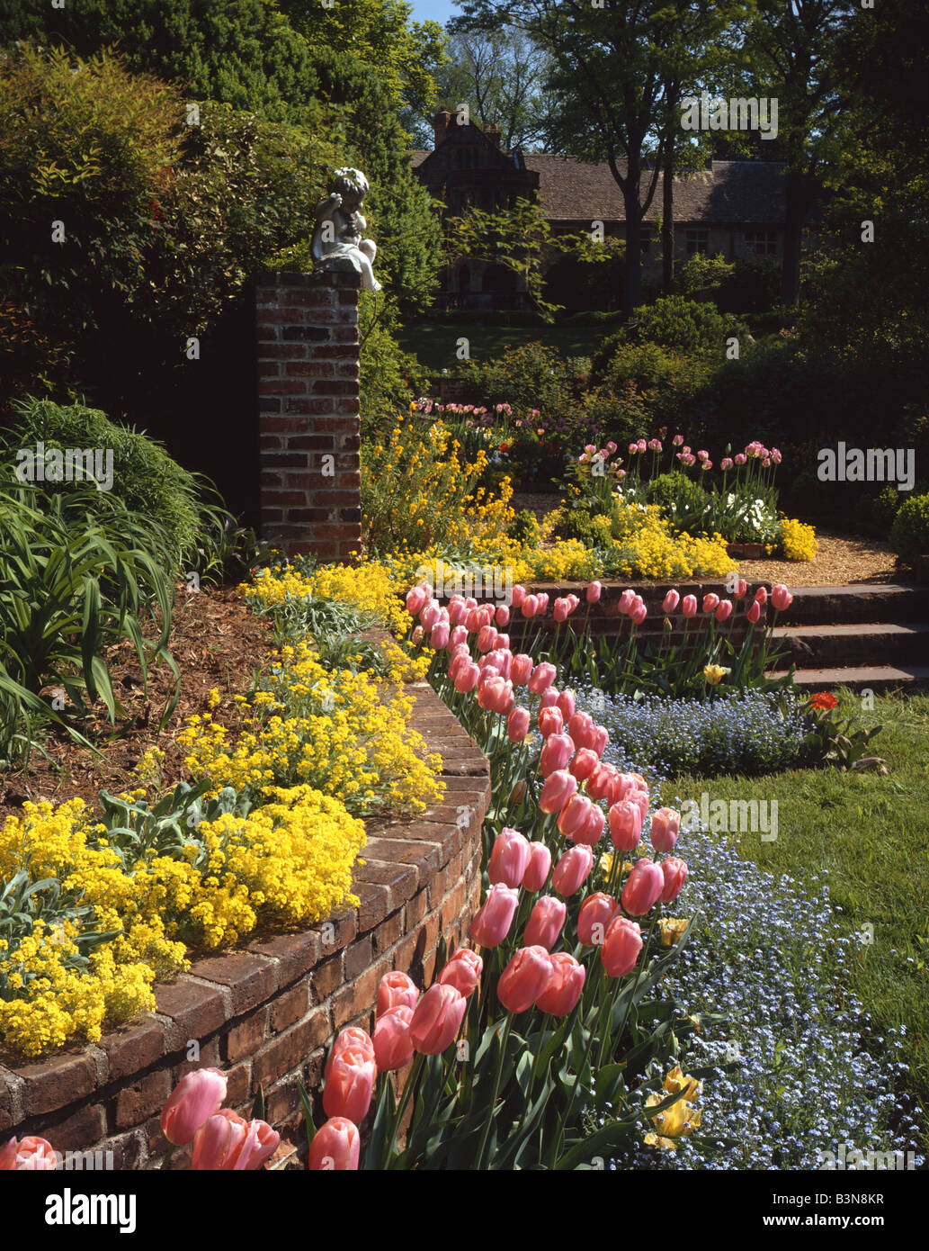 Formal Garden in Springtime Stock Photo - Alamy