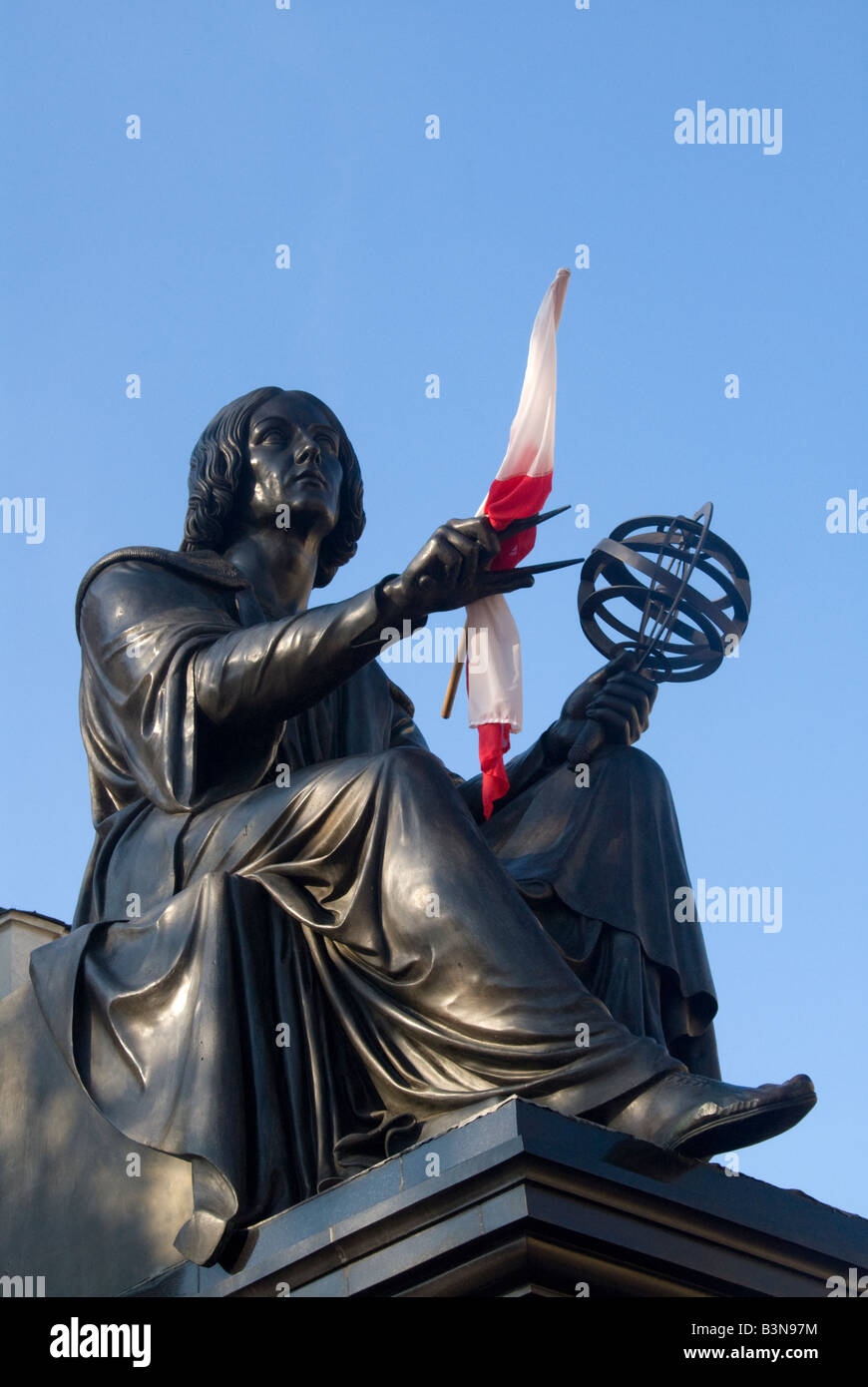 Statue of Copernicus Warsaw Stock Photo - Alamy