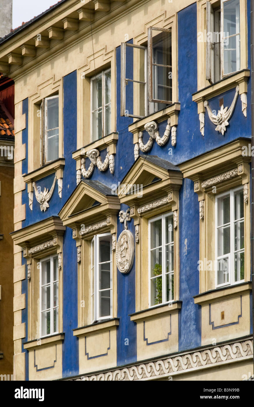 Ornate House on Mostowa New Town Warsaw Stock Photo - Alamy
