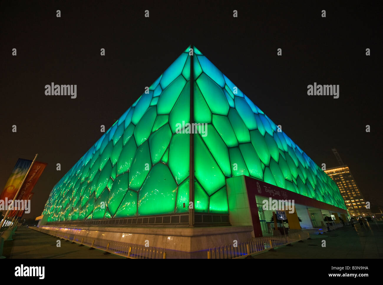 Beijing National Aquatics Center, also know as Water Cube, during the ...