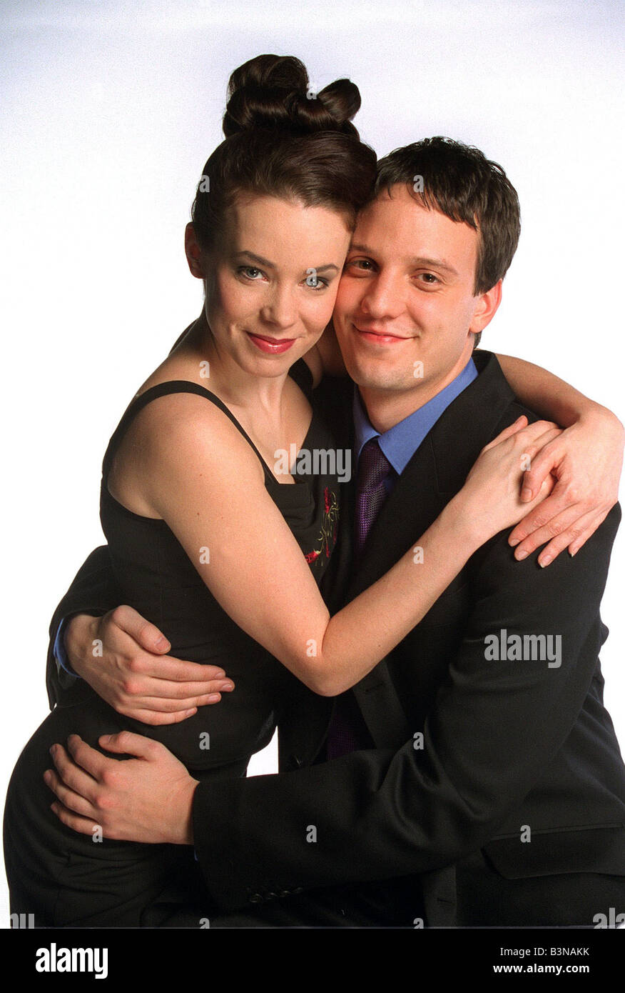Richard Alford TV Presenter March 98 With wife Sarah Stock Photo - Alamy