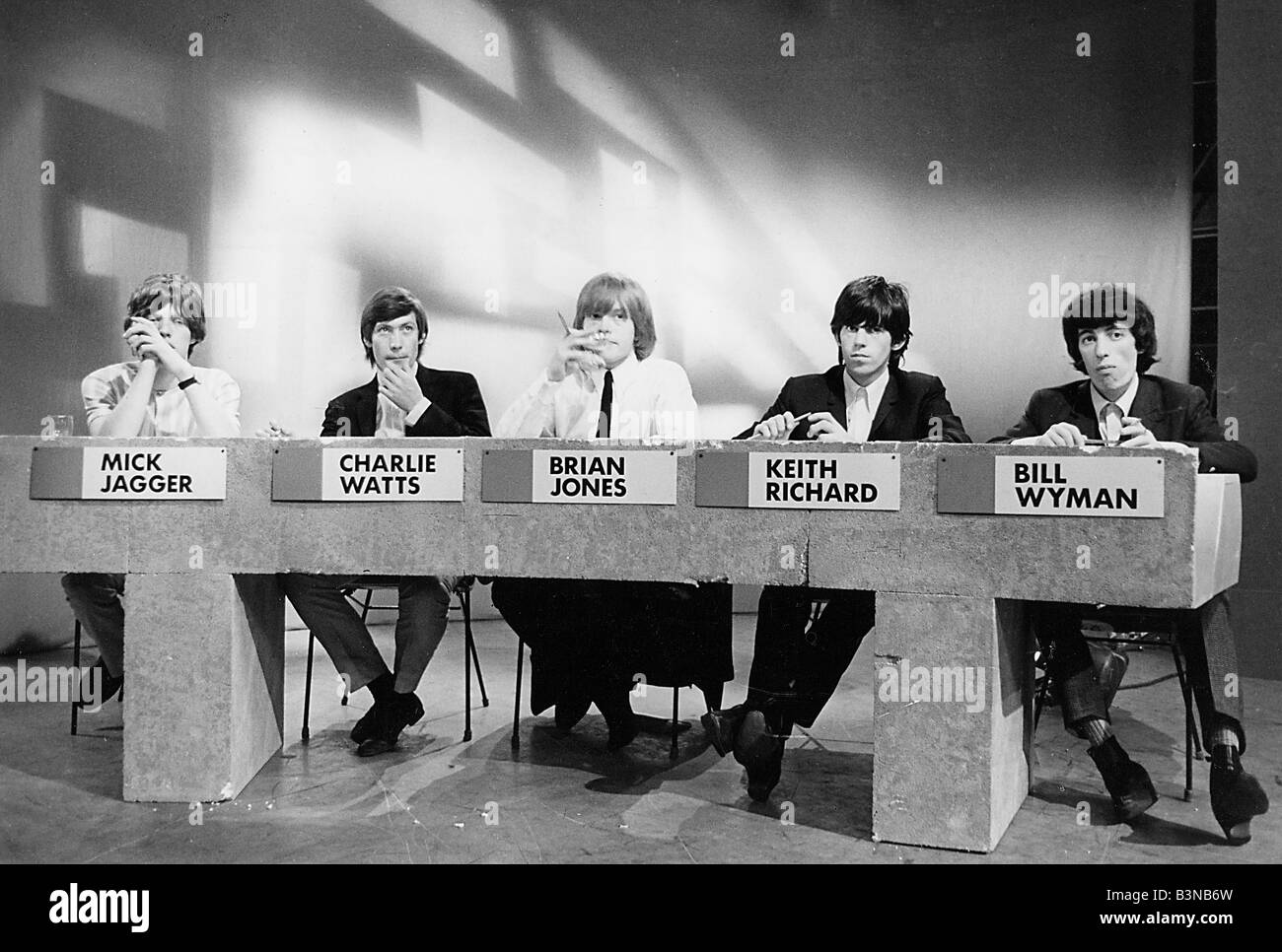 ROLLING STONES on BBC TV's Juke Box Jury on 27th June 1964 Stock Photo ...