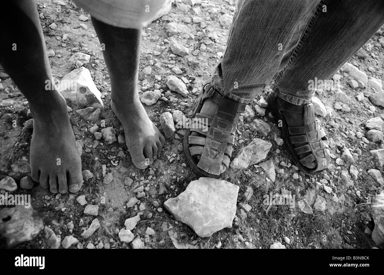 Shoeless without shoes hi-res stock photography and images - Alamy