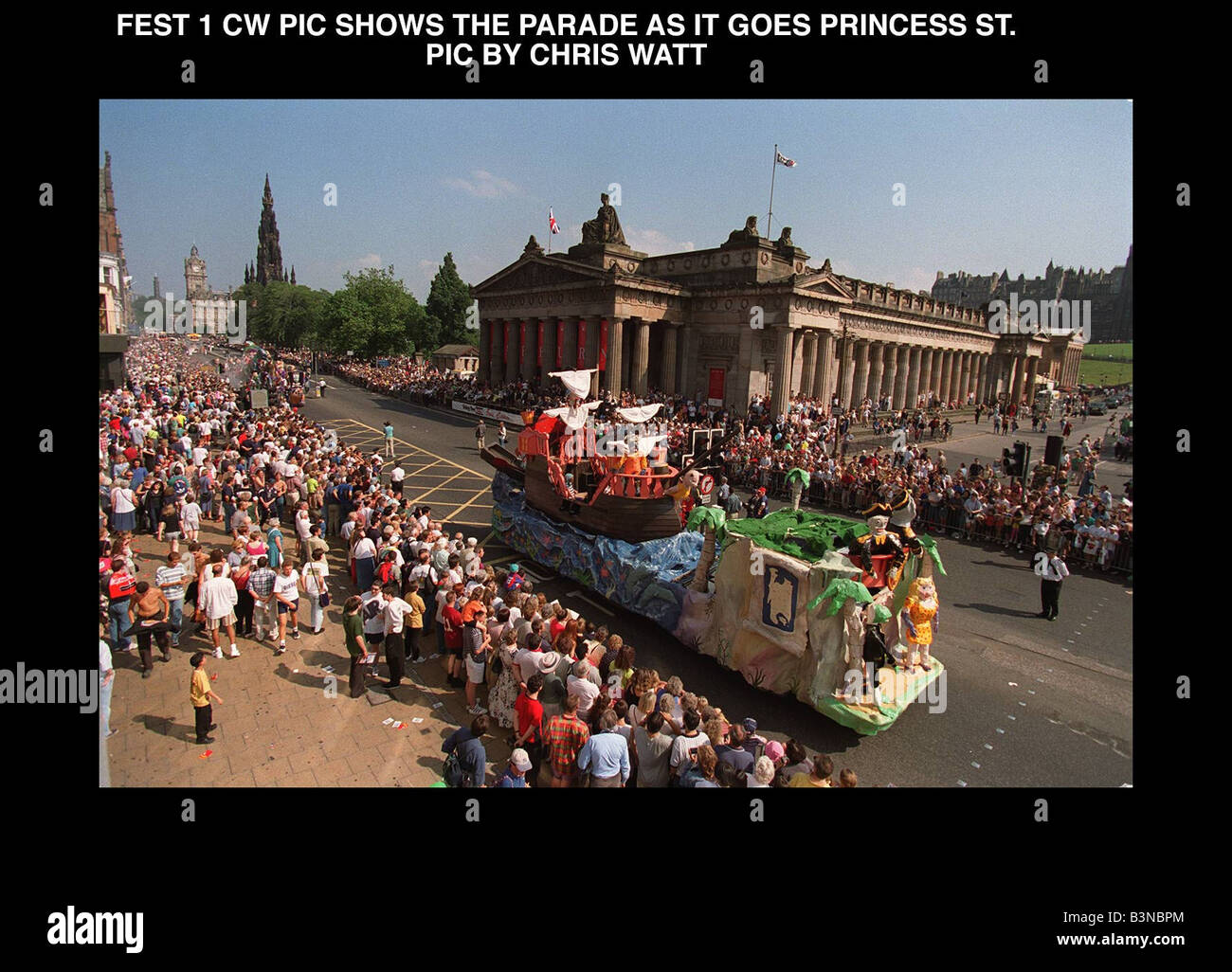 Edinburgh festival parade august 1997 50th year of edinburgh fdestival ...
