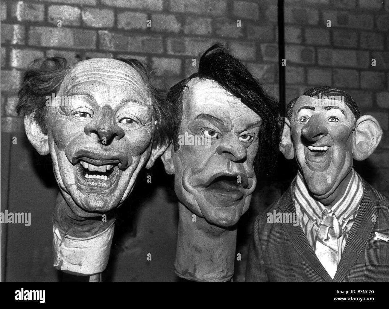 David steel david owen spitting image Black and White Stock Photos ...