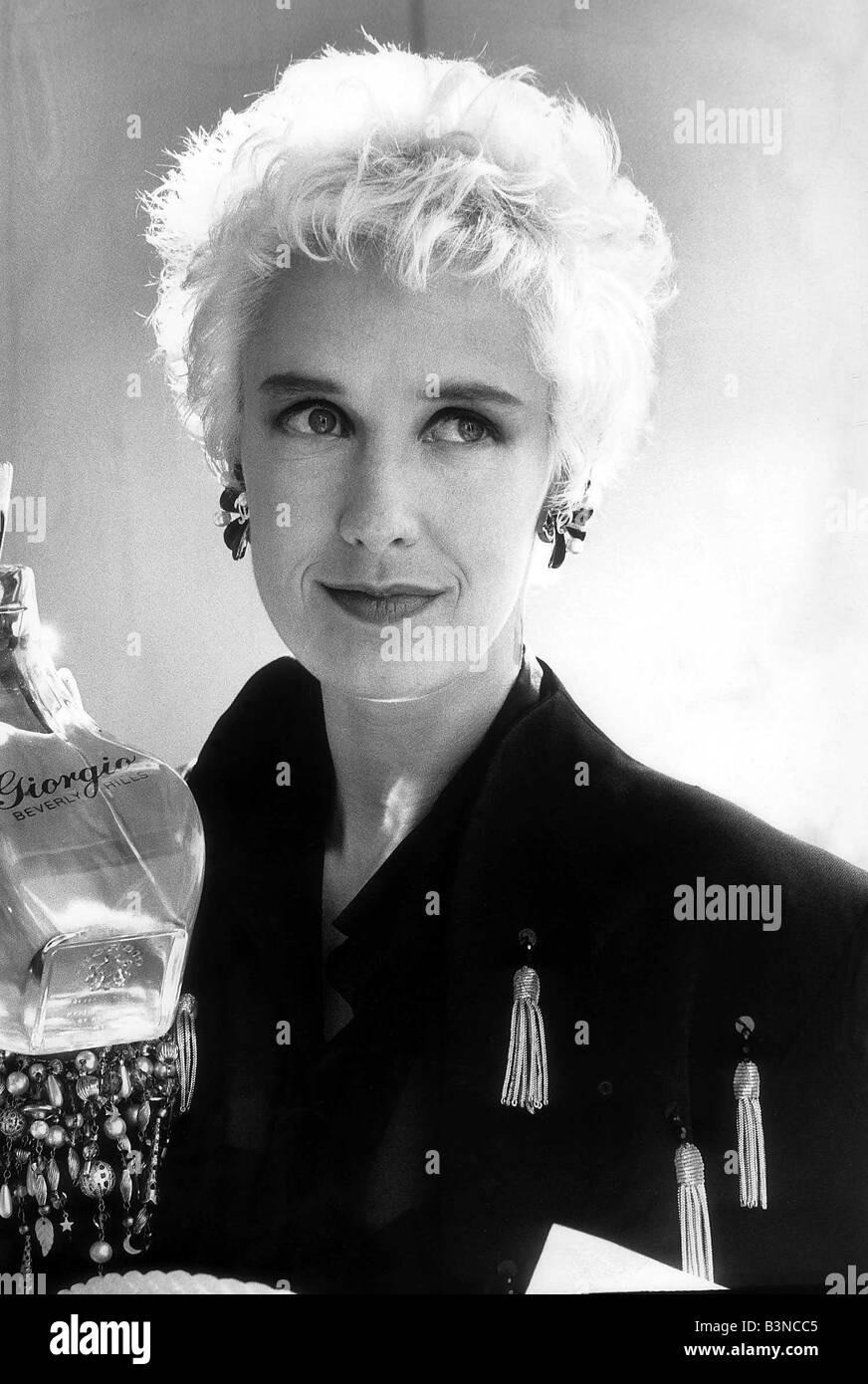 Paula Yates TV Presenter October 1987 at at Georgio Beverley Hills ...