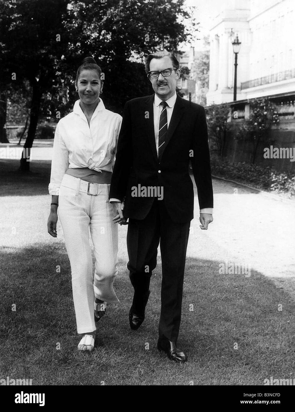 Alan Whicker TV Presenter and Fiancee Olga Deterding Oil Heiress in ...