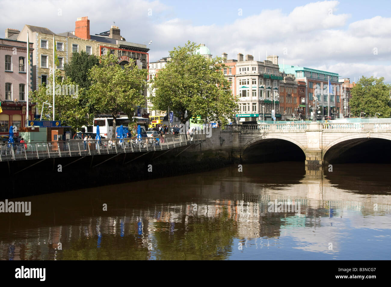 river liffey Dublin City Centre Ireland Irish Republic EIRE Stock Photo ...