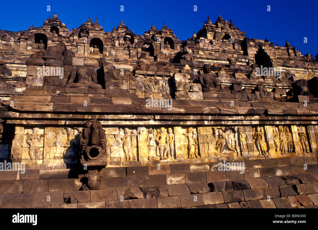 borobudur java indonesia Stock Photo - Alamy