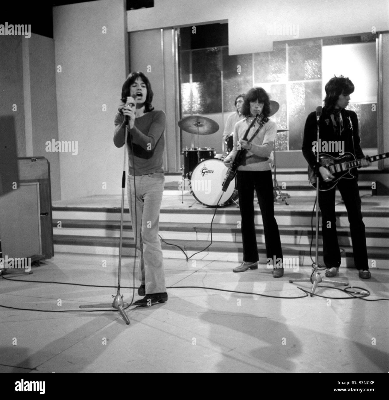 Pop Group The Rolling Stones December 1968 during rehearsals at the ...