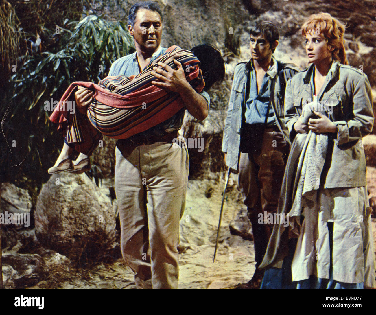 EAST OF SUDAN 1964 Columbia film with Anthony Qualye at left and Sylvia ...