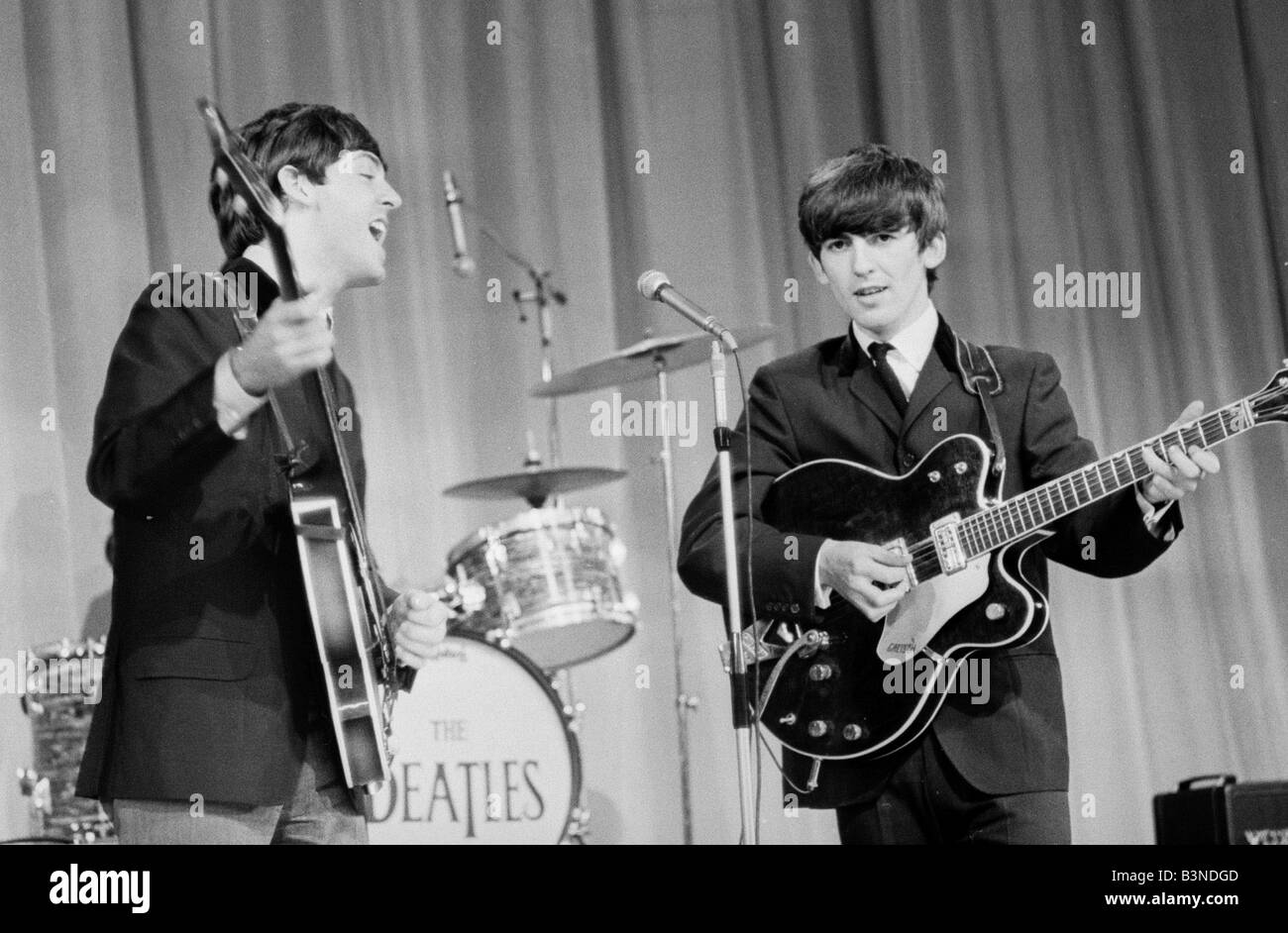 The Beatles on Sunday Night at the London Paldium Paul McCartney and ...