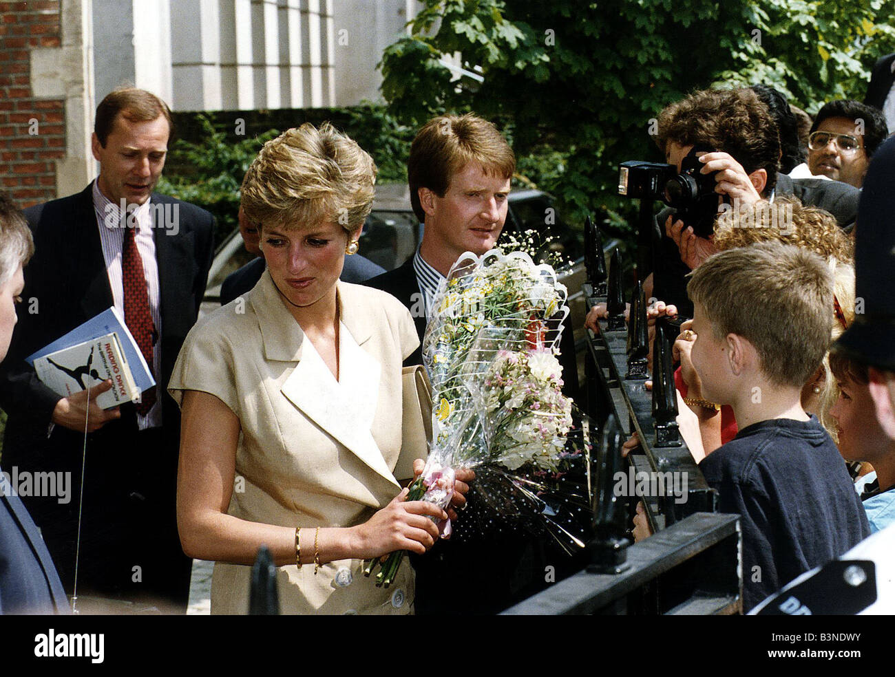 Princess diana with bodyguard hi-res stock photography and images - Alamy