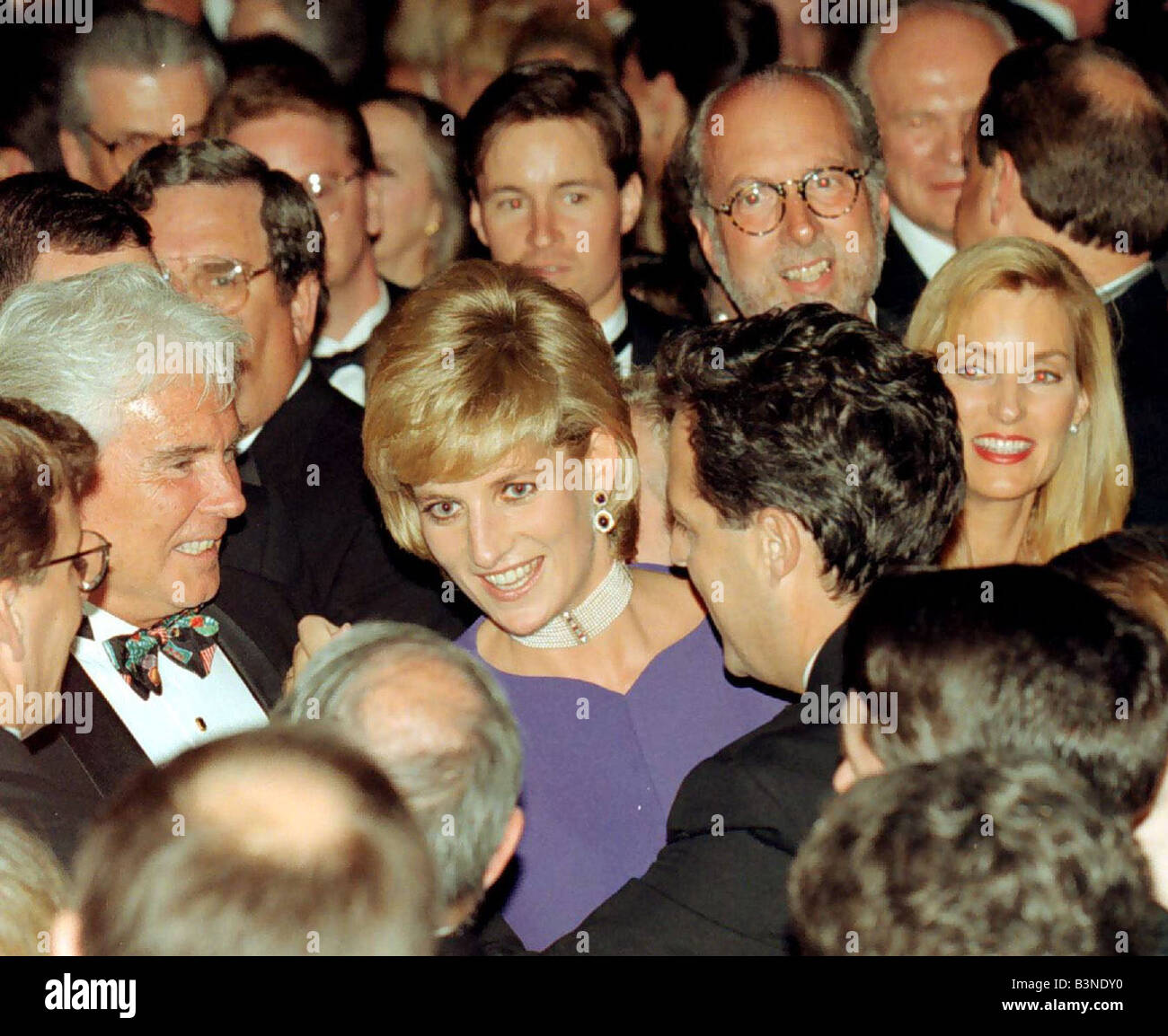 Princess Diana enjoying herself at a Charity Gala held at the Chicago ...