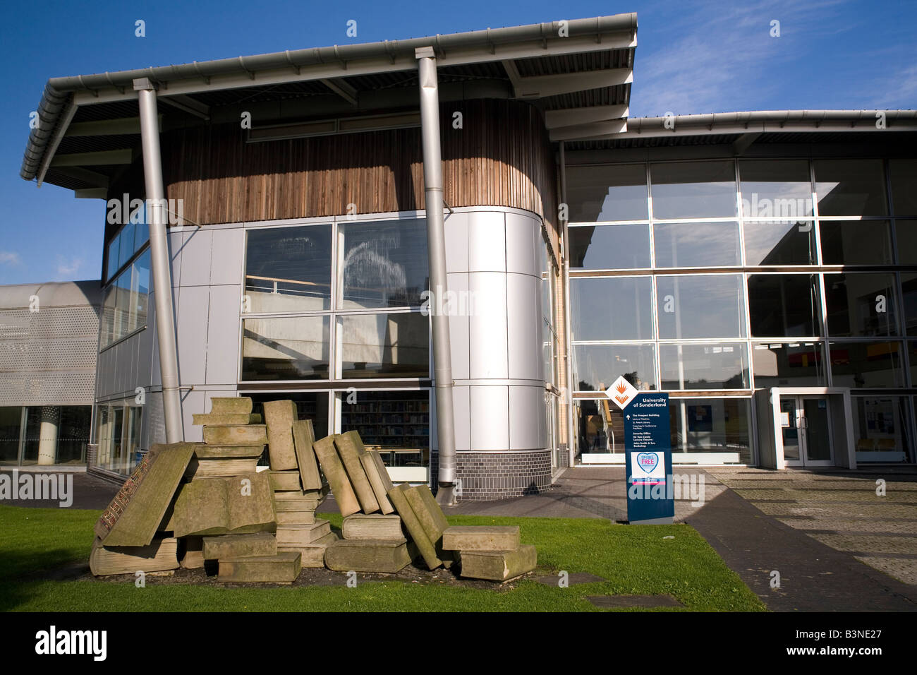 The University Library on the St Peter's Campus in Sunderland, England ...