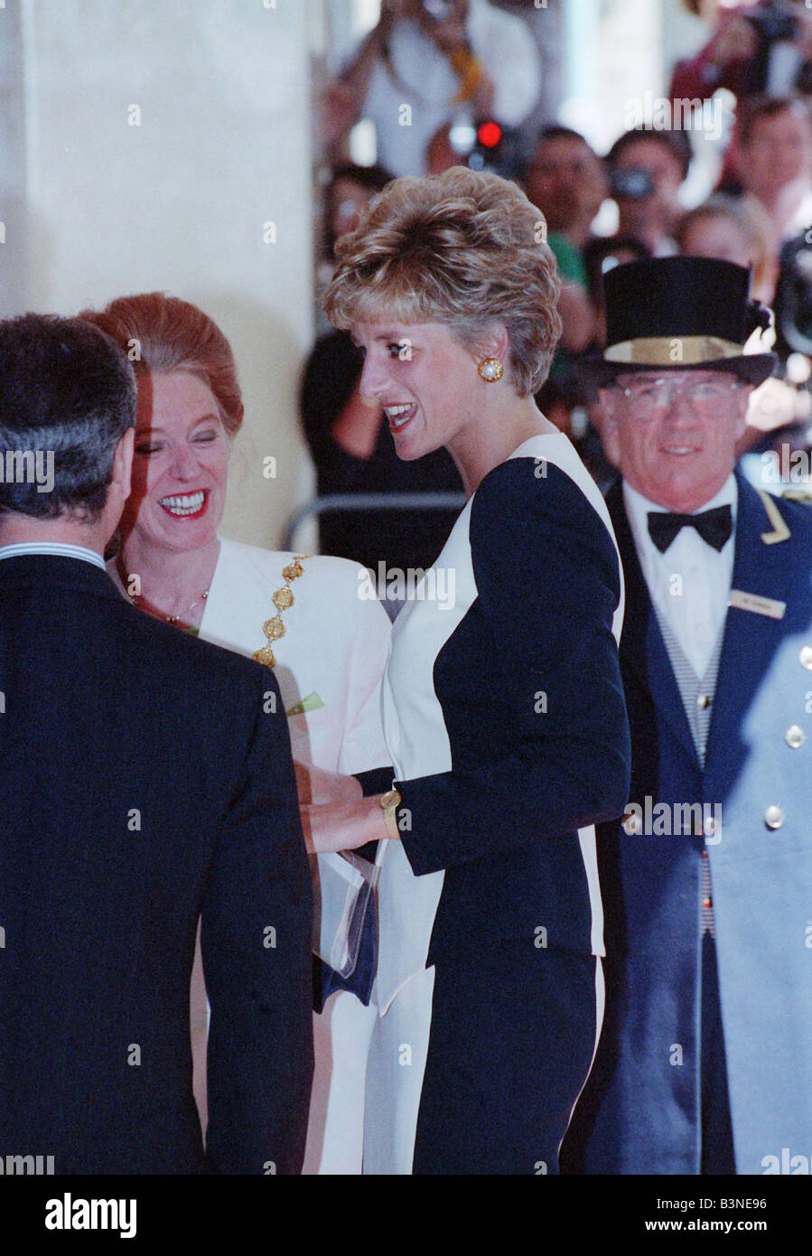 Princess Diana at CORE Trust fundraising lunch Mayfair Hotel where she ...