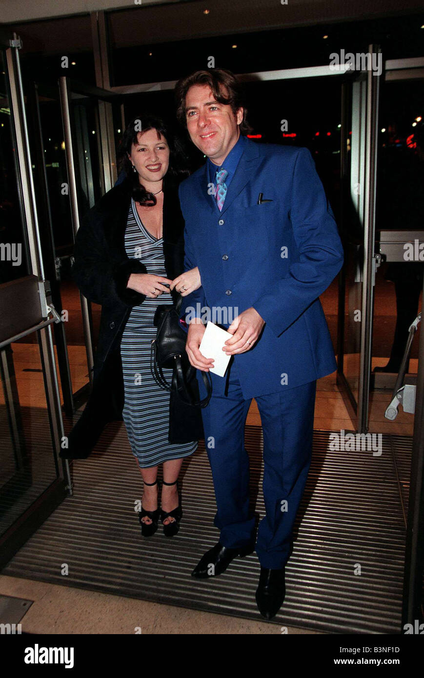 Jonathan Ross TV Presenter January 1998 With his wife Jane Ross ...