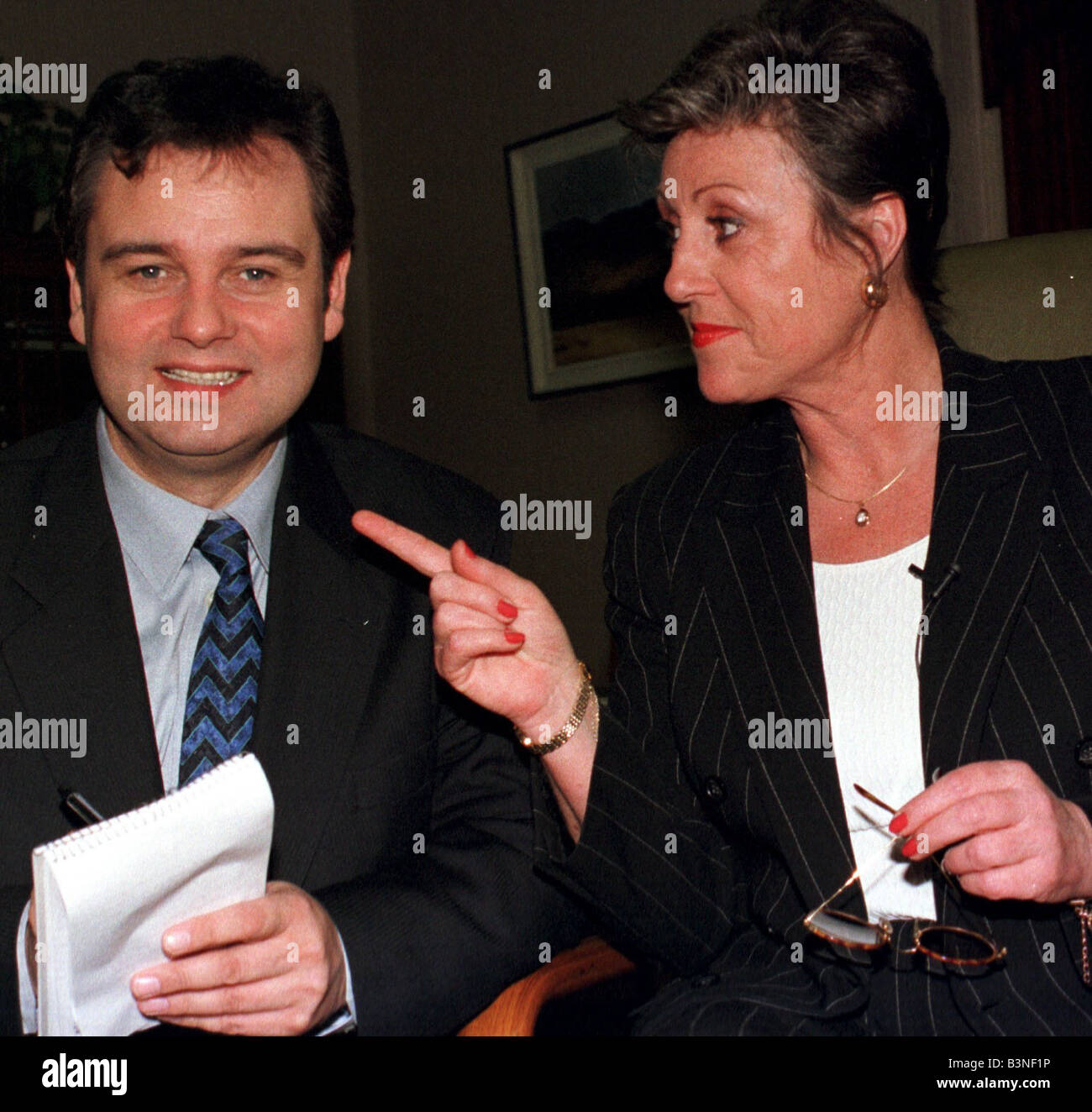 TV Presenter Eamonn Holmes swaps places with his PA Gill Stacey at the ...