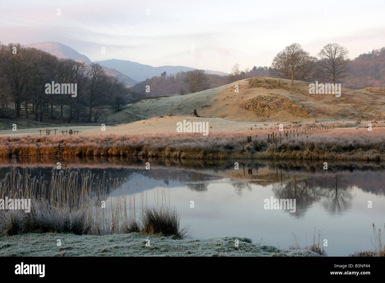 Brathay river frosty morning hi-res stock photography and images - Alamy