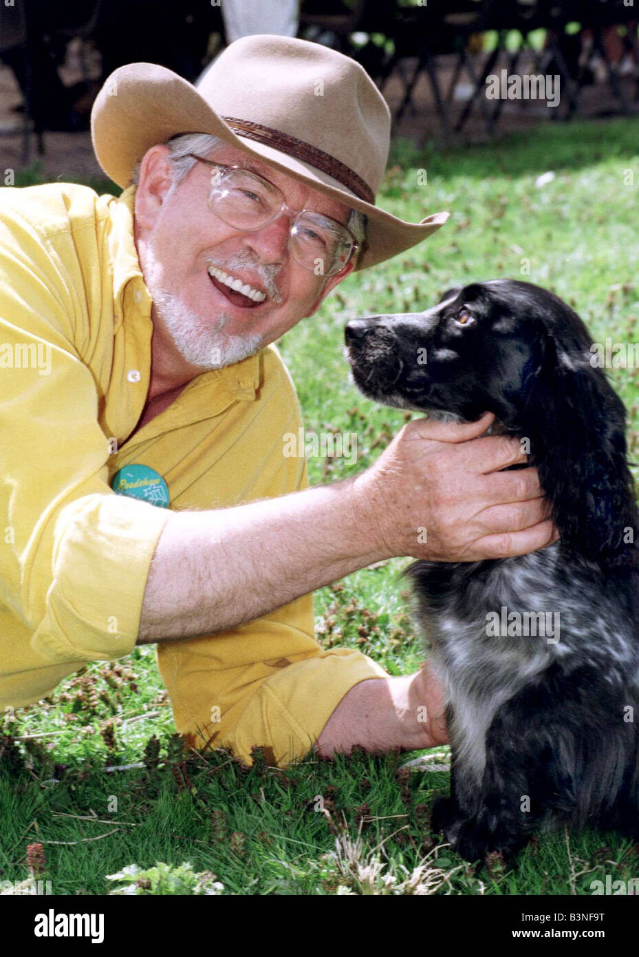 Rolf Harris TV Presenter with Rizz the Cocker Spaniel Dog who is ...