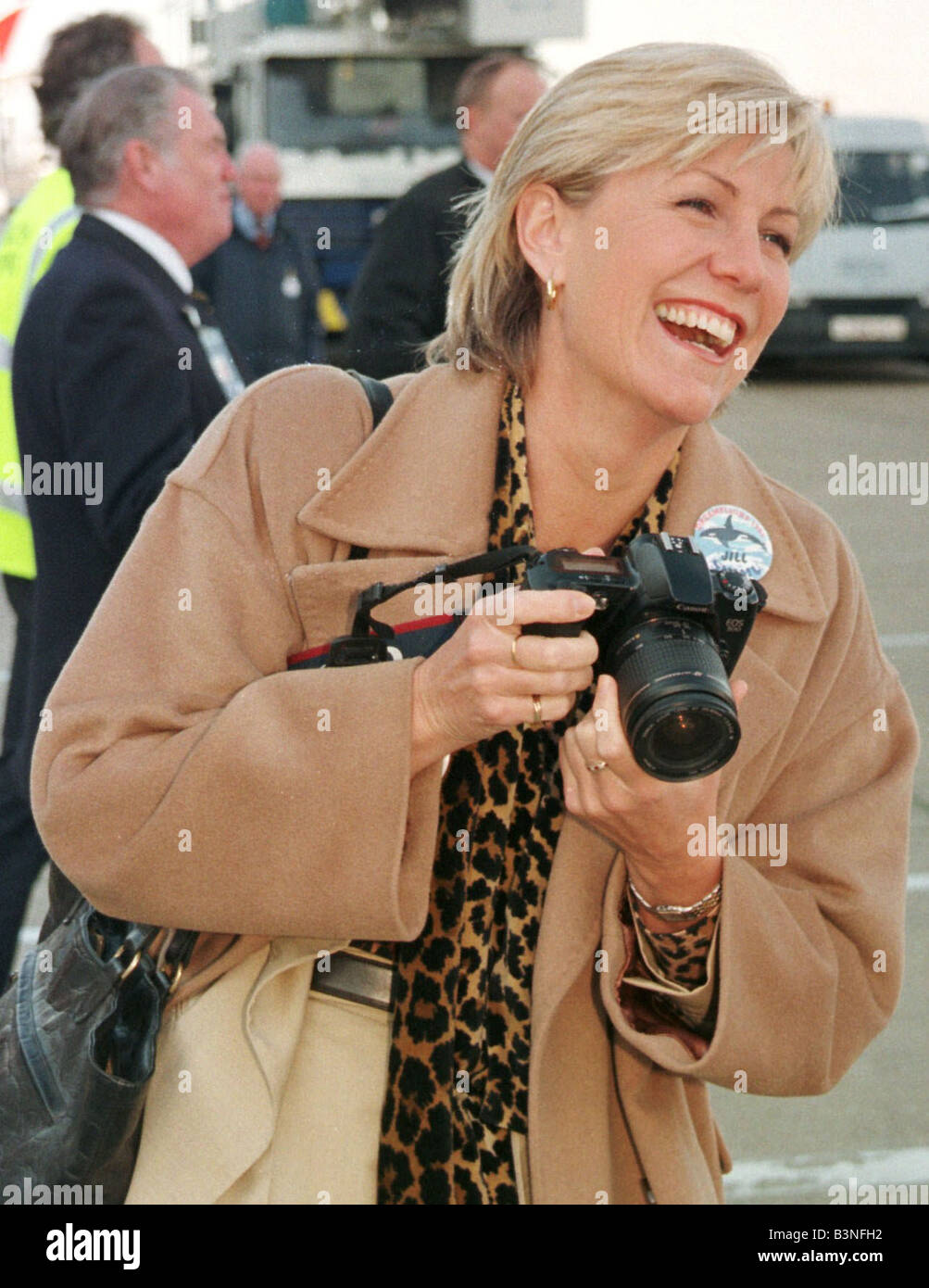 TV Presenter Jill Dando October 1998 at the Dreamflight photo call at ...