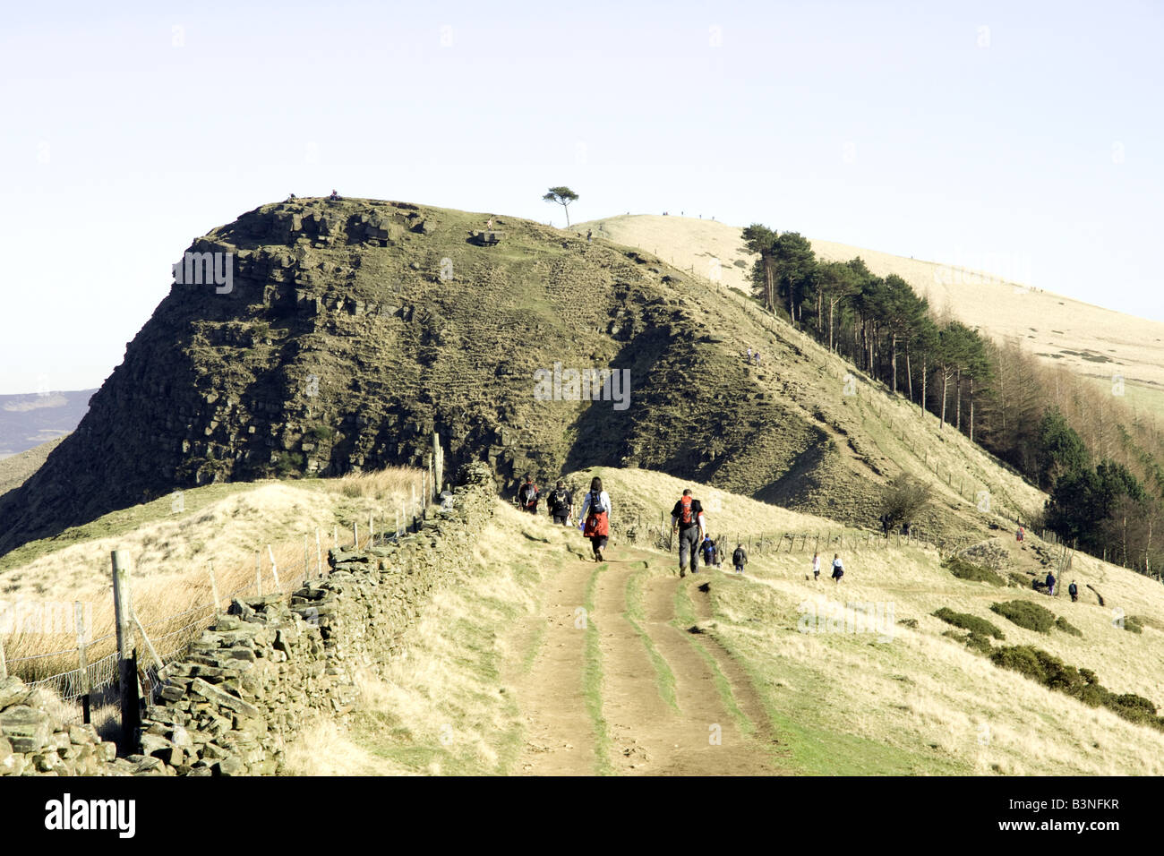 footpath to back tor in the english peak district national park Stock ...