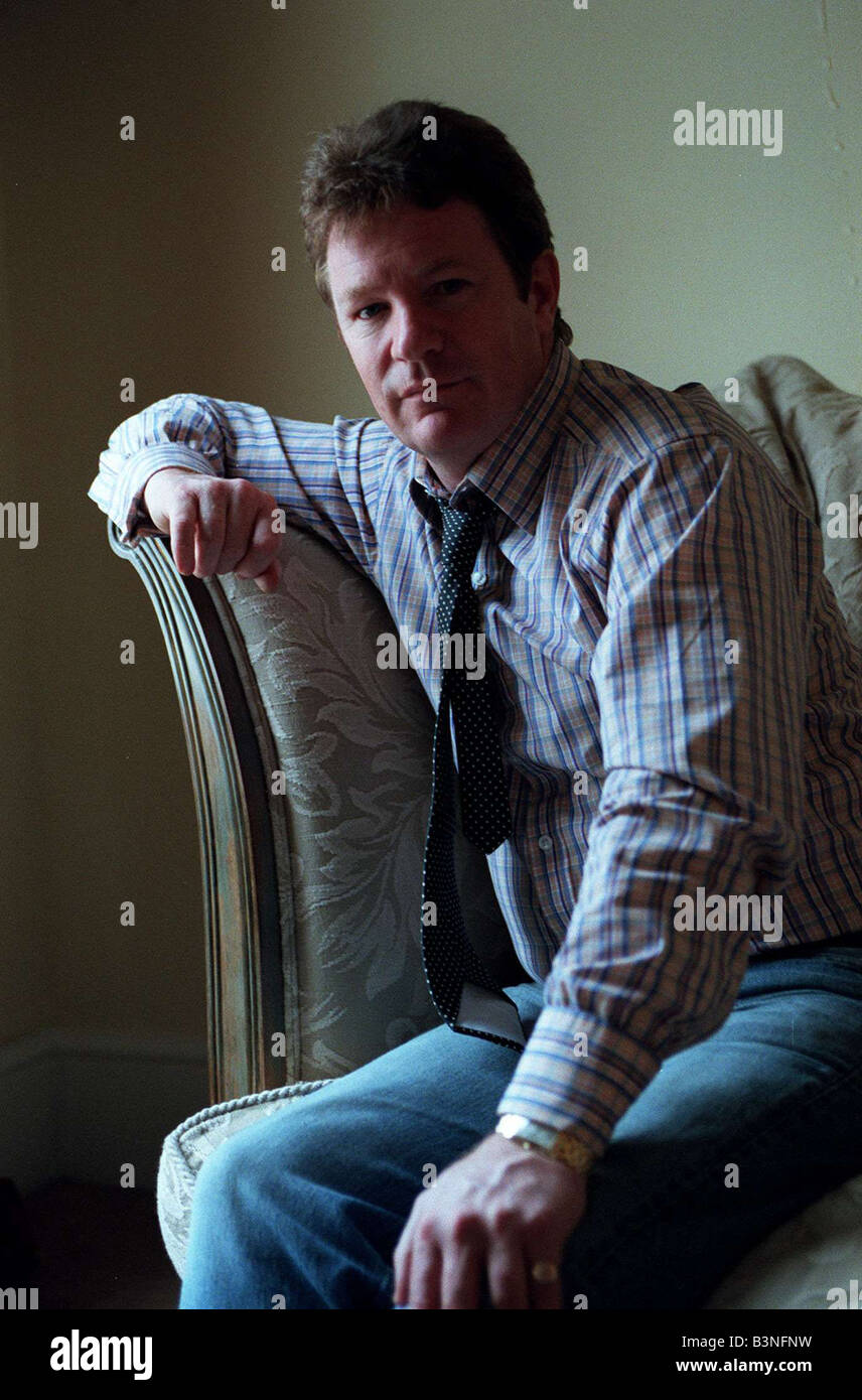 Jim Davidson Comedian TV Presenter November 1998 Sitting on sofa at ...