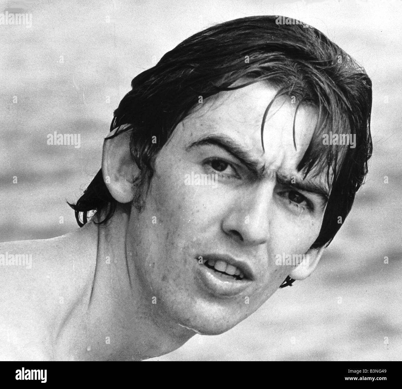 George Harrison Beatles 1960s Portrait High Resolution Stock ...