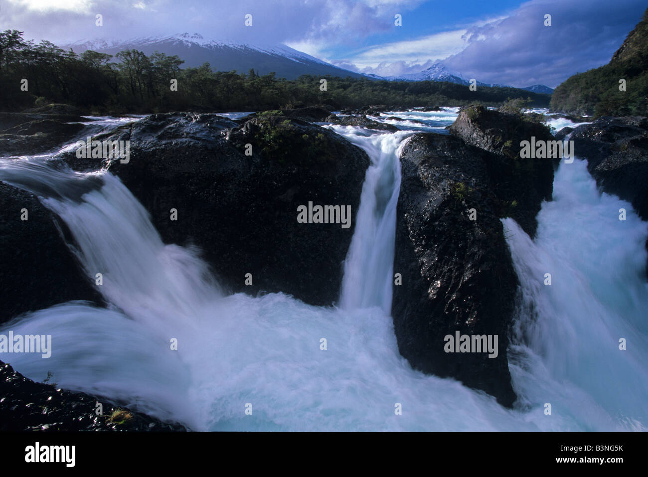 4481 1 Petrohue Falls Ensenada Chile South America Region X Stock Photo ...