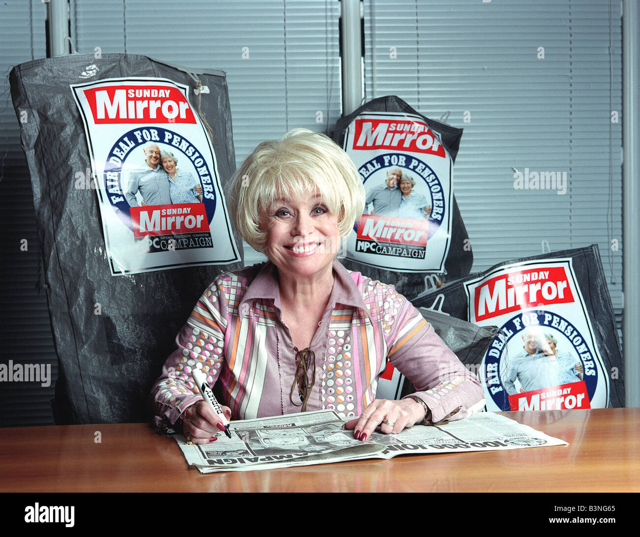 Eastenders actress Barbara Windsor October 2000 Stock Photo - Alamy