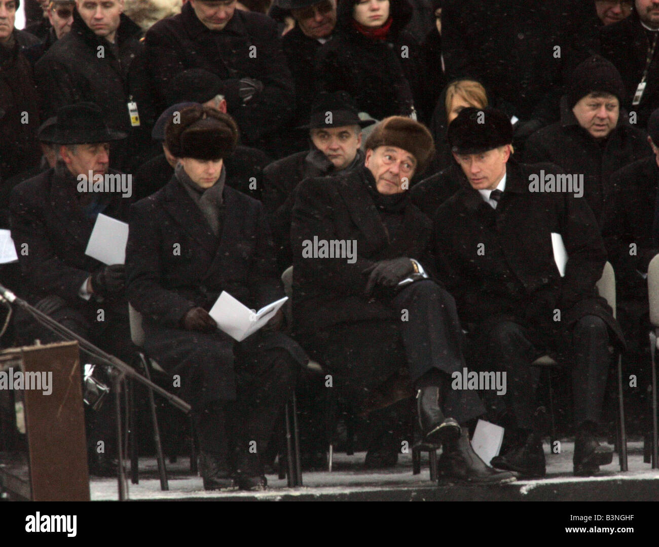 Prince Andrew Jack Straw President Chirac and Russian President Putin ...