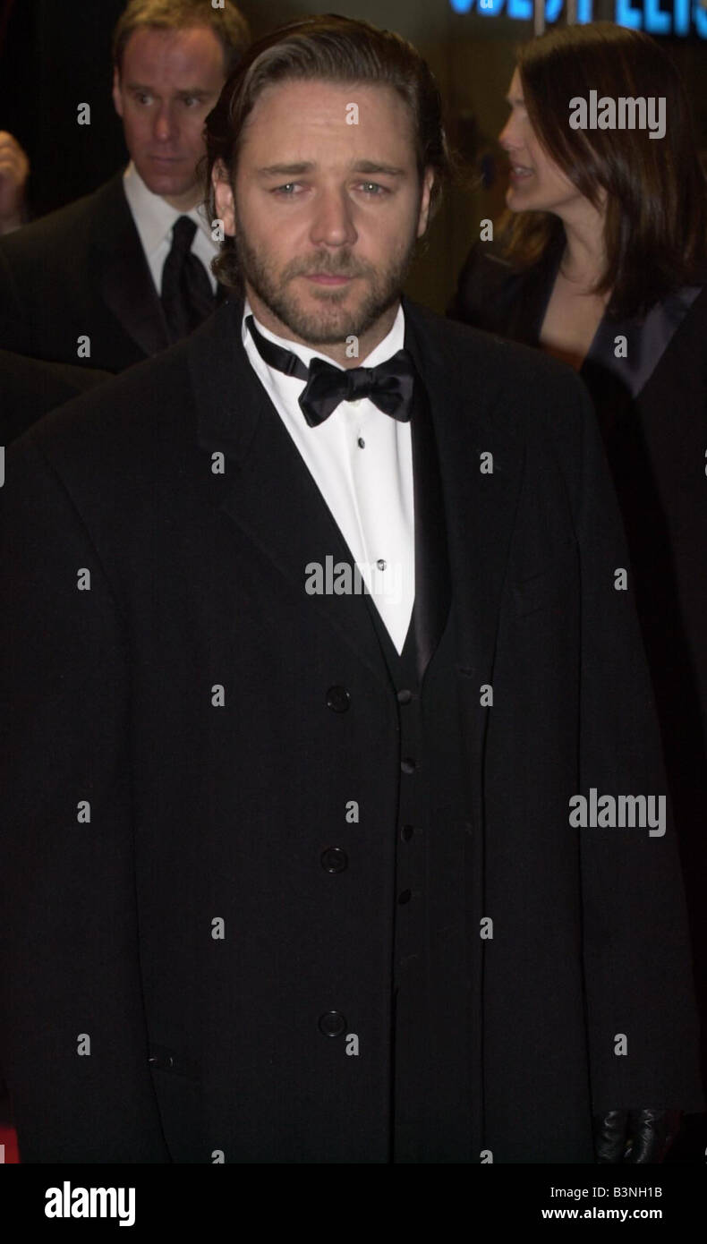 Russell Crowe Actor at the BAFTA Awards ceremony February 2001 at The ...