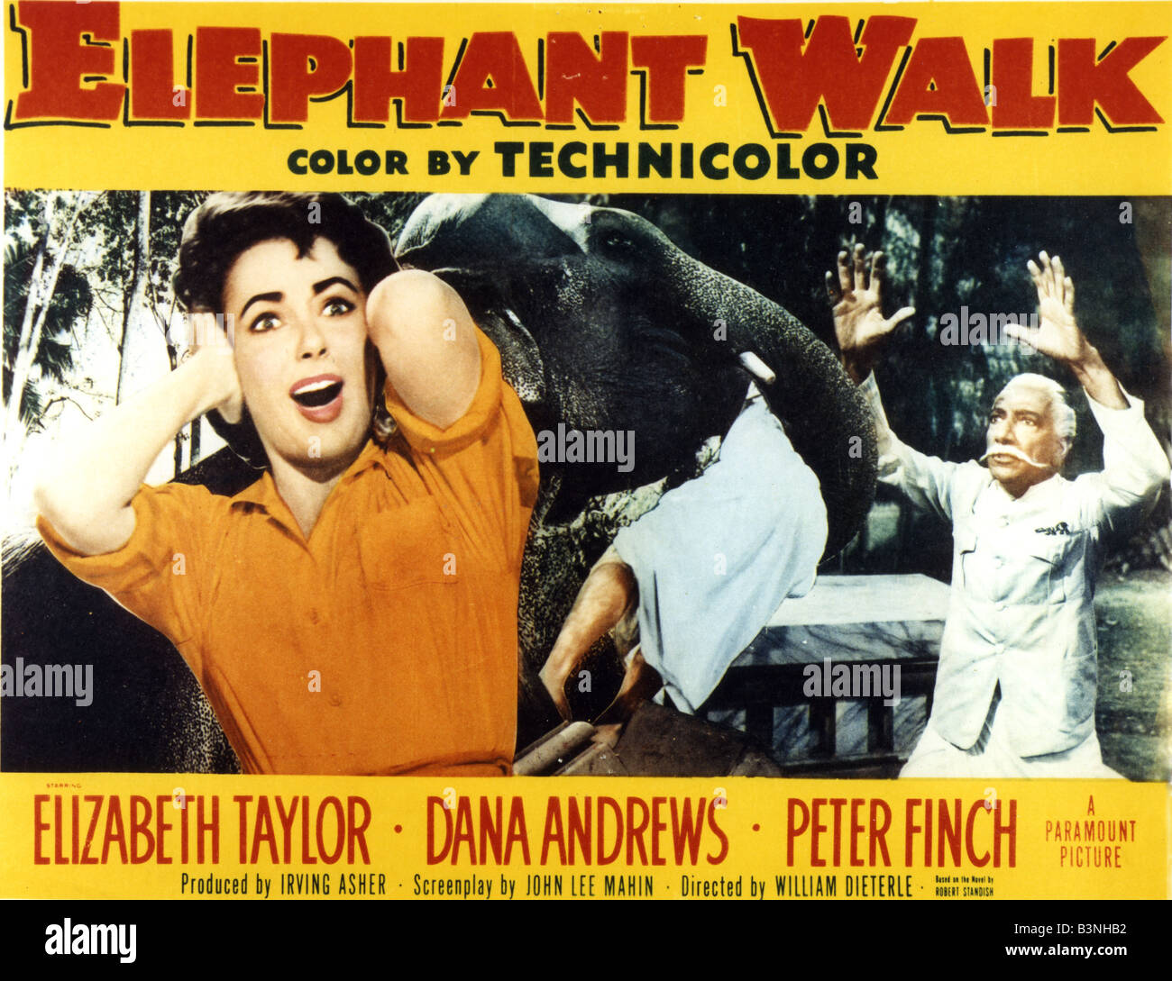 ELEPHANT WALK Poster for 1954 Paramount film with Elizabeth Taylor ...