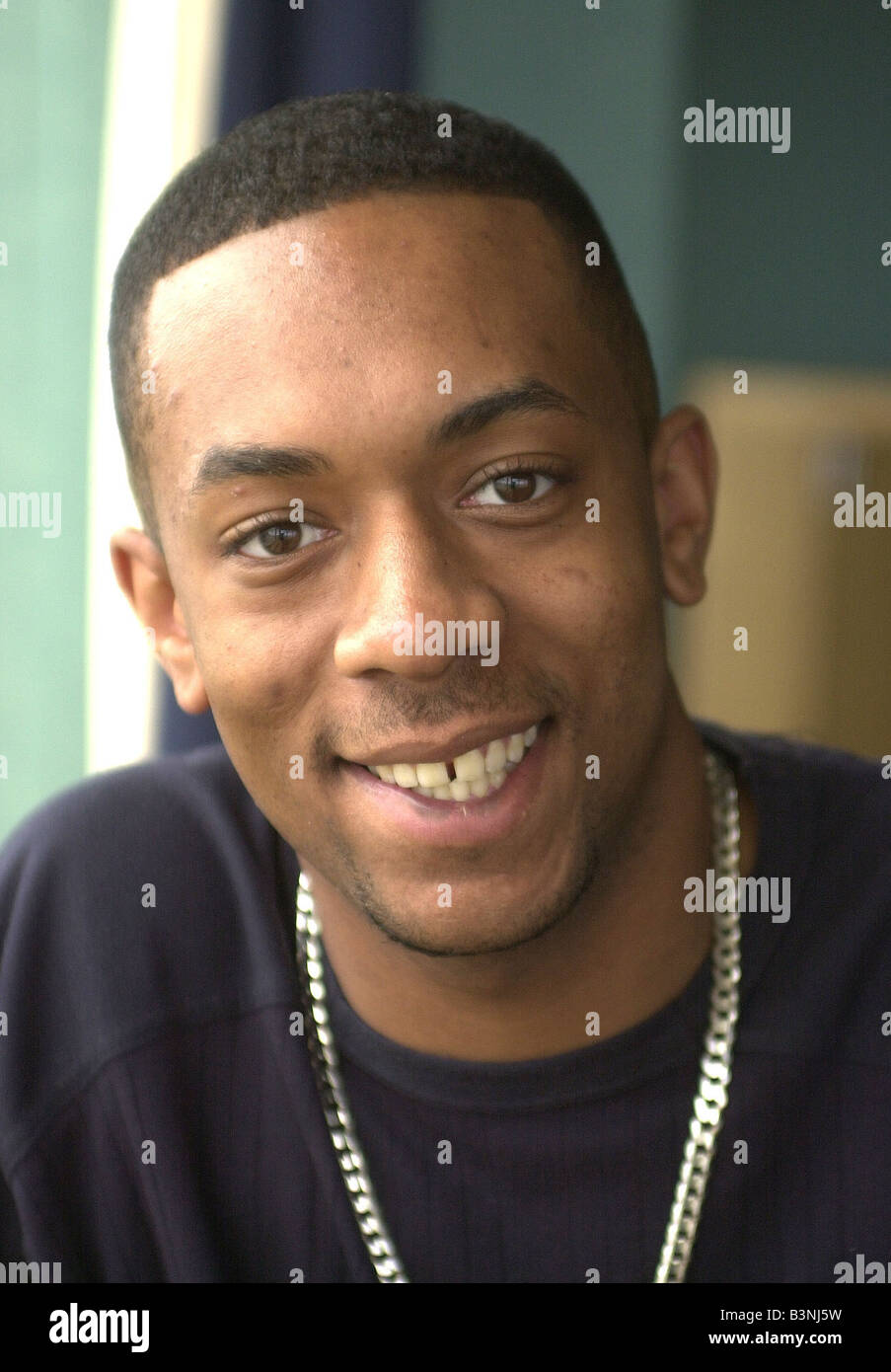 Actor Leon Black June 2002 pictured at the LWT studio London He is to ...