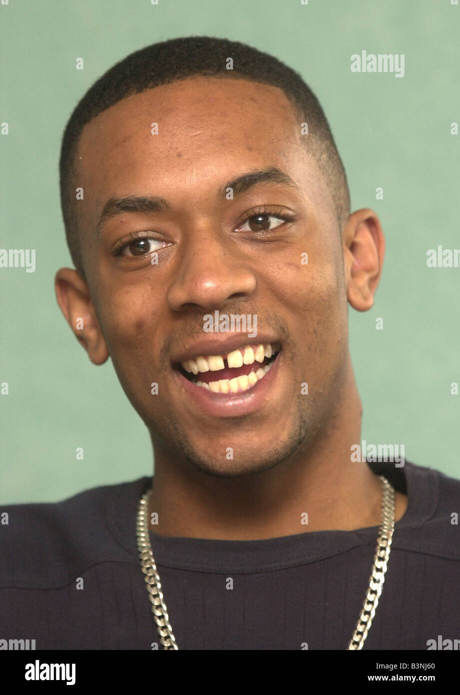 Actor Leon Black June 2002 pictured at the LWT studio London He is to ...