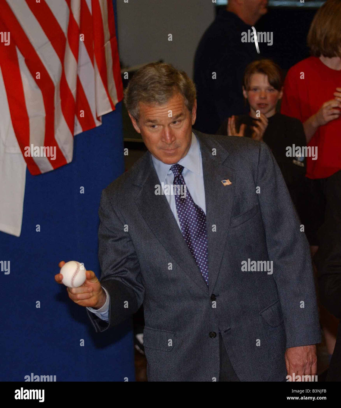 George bush baseball hi-res stock photography and images - Alamy