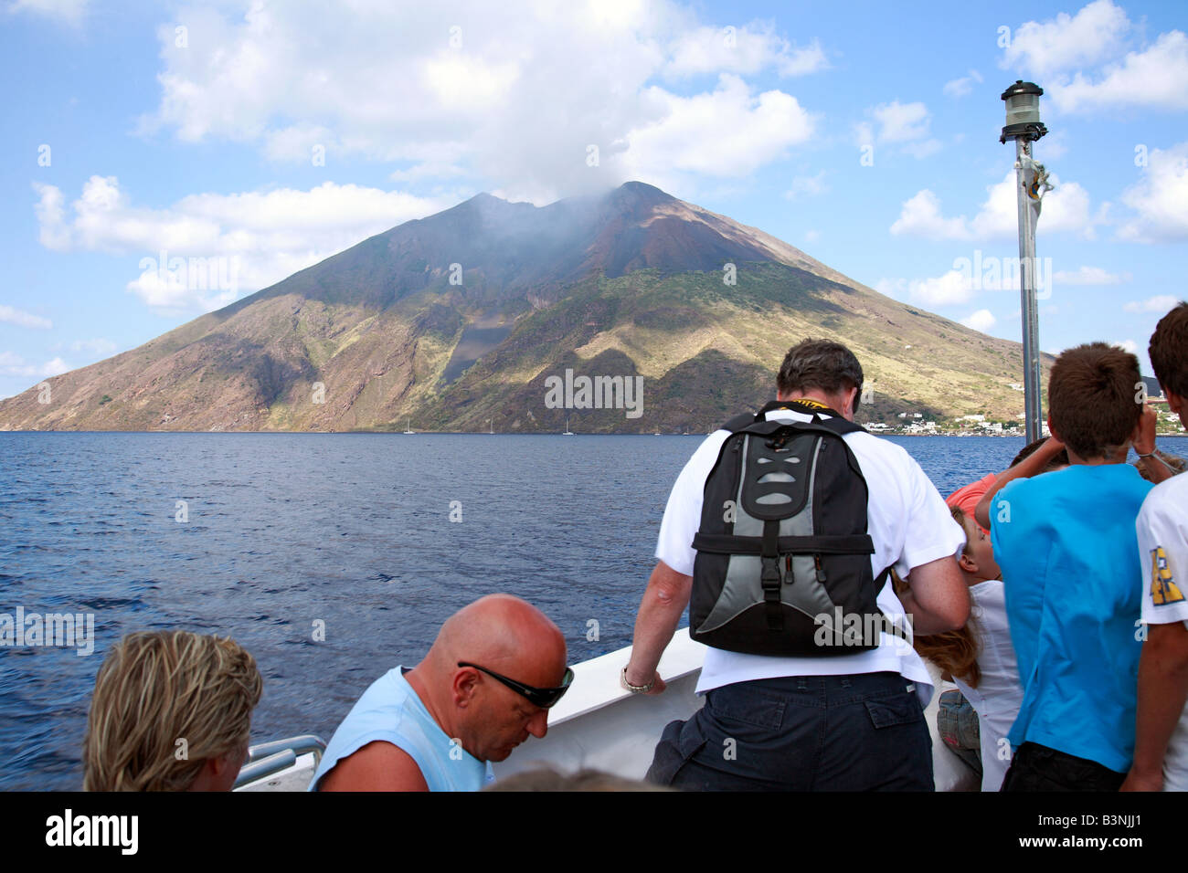 Sicily stromboli island aerial hi-res stock photography and images - Alamy