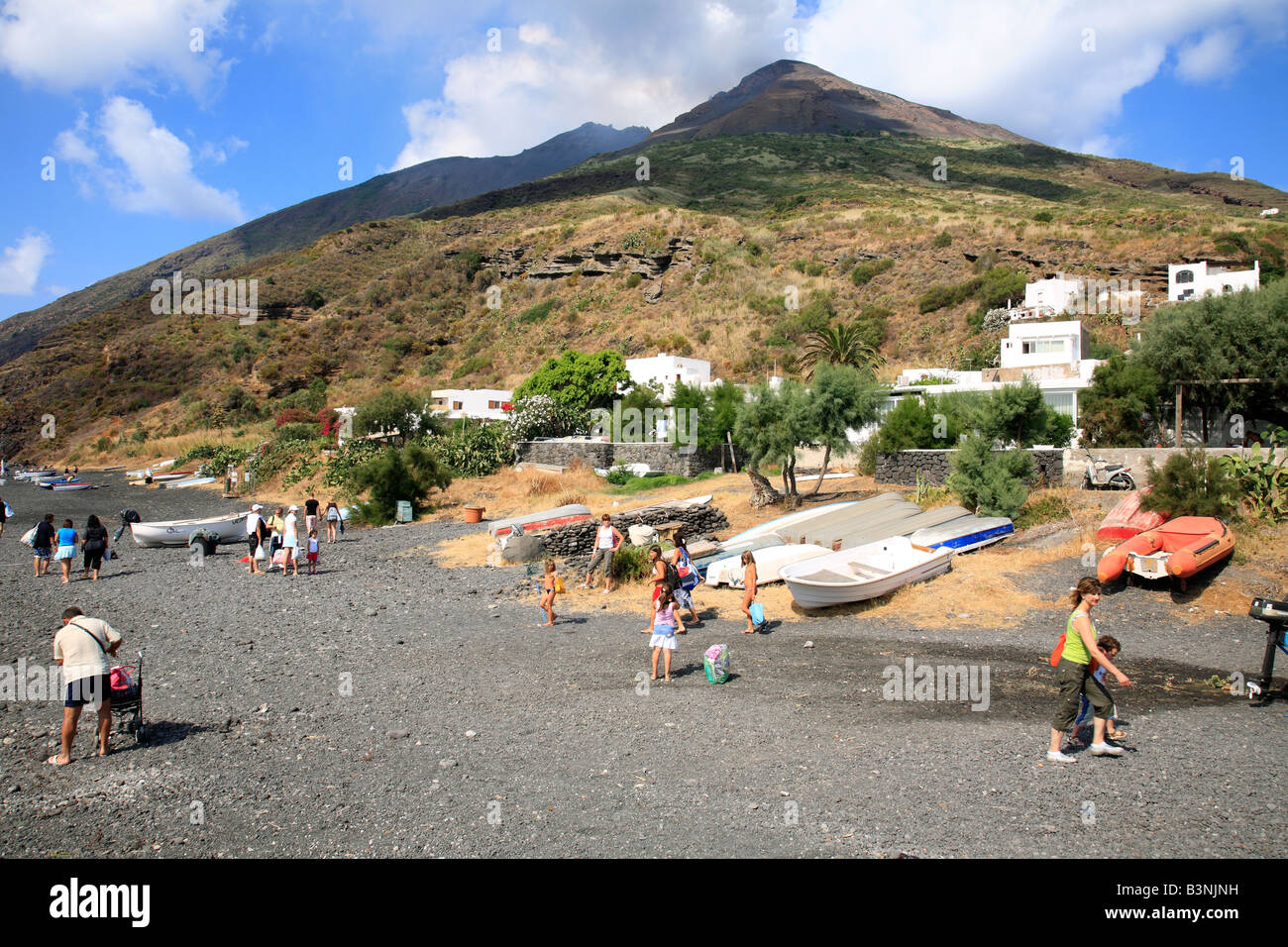 Sicily stromboli island aerial hi-res stock photography and images - Alamy
