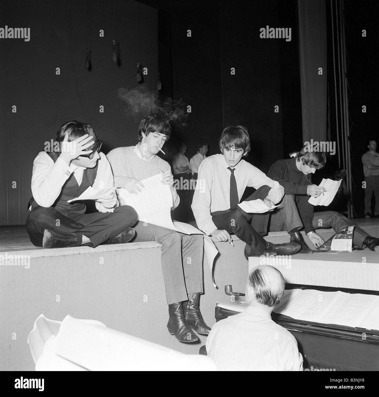 The Beatles May 1968 John Lennon and Paul McCartney Ringo Starr and ...