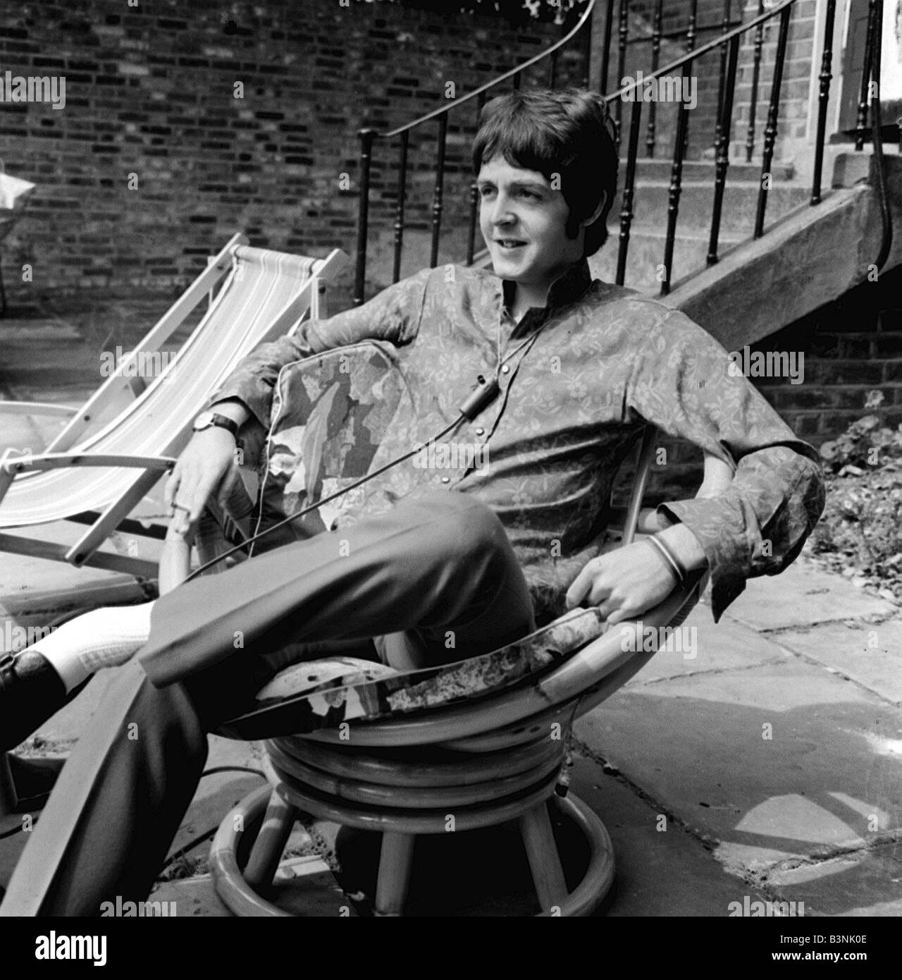 Paul McCartney singer with The Beatles at his St John s Wood house June ...