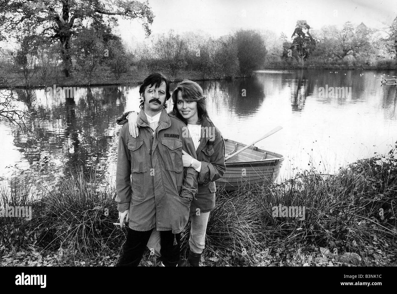 Former Beatles drummer Ringo Starr with his Wife Barbara Starr November ...