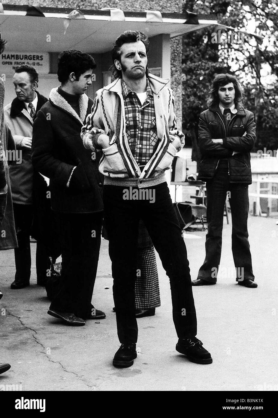 Former Beatles drummer Ringo Starr dressed in late 50 s Teddy boy style ...