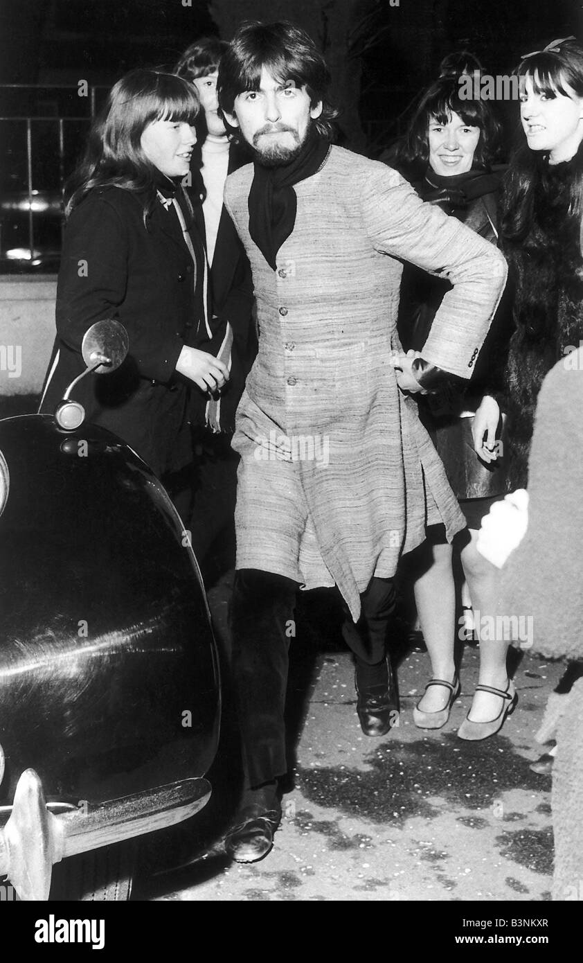 George Harrison singer with the Beatles Pop Group January 1967 Stock ...