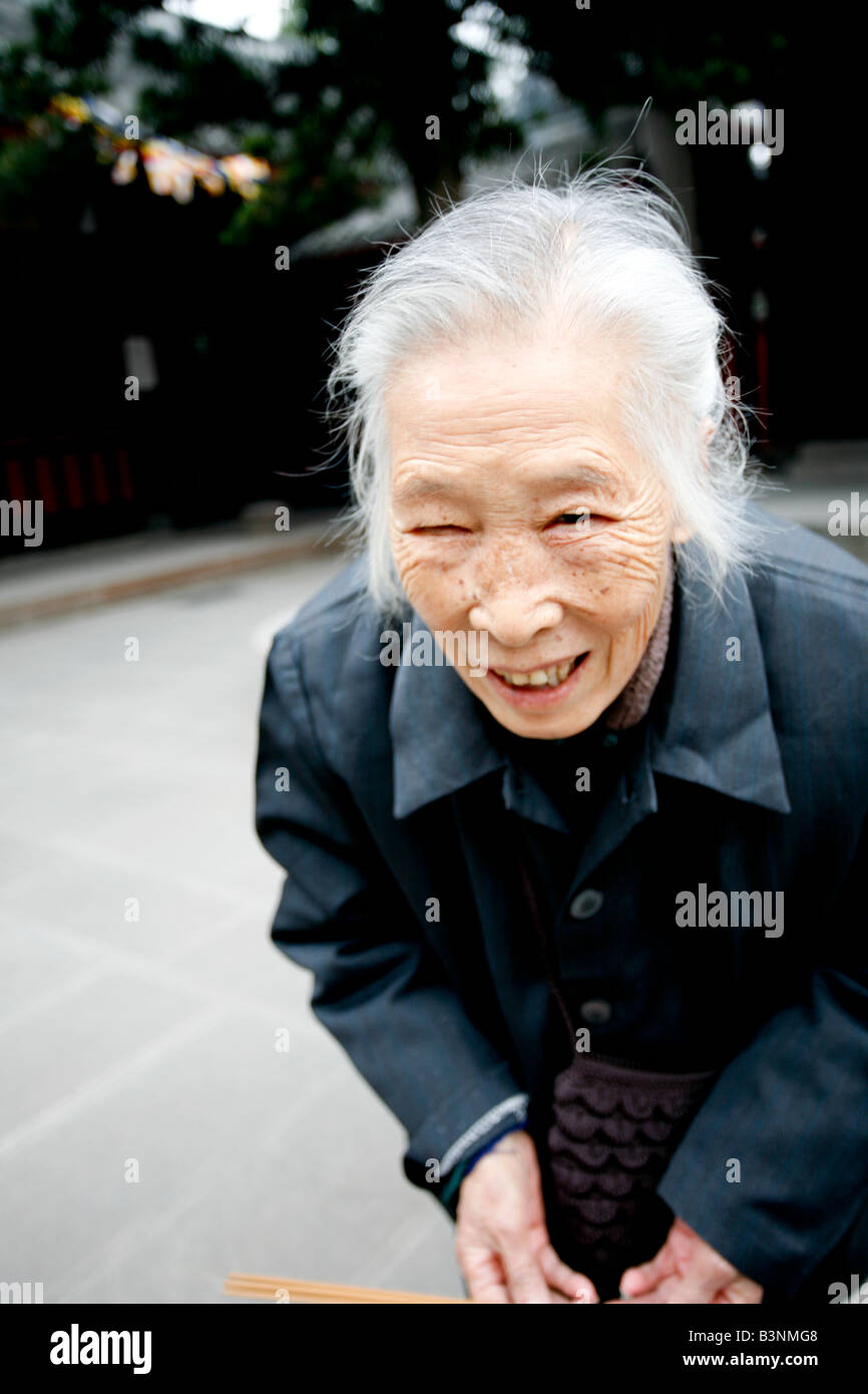 Frail Old Lady Hunched Over