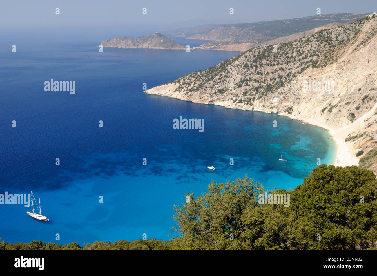 Myrtos Beach, Pylaros region, Kefalonia, Greece Stock Photo - Alamy