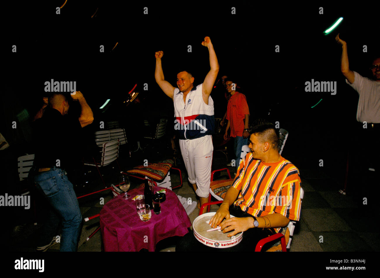 Mostar, june 1996', croats celebrate their victory over turkey in euro ...