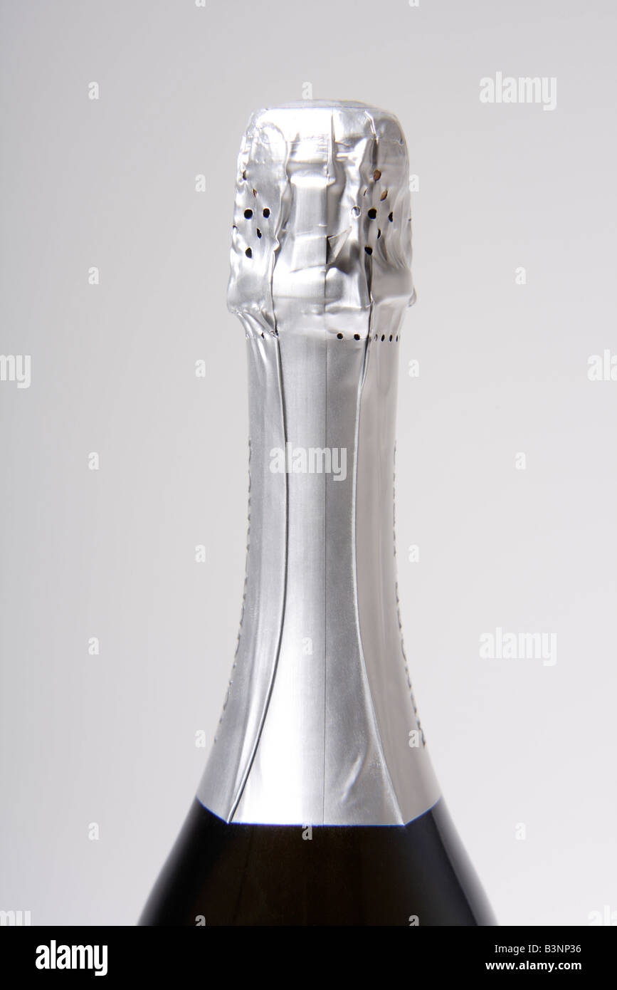 Champagne bottle, close-up Stock Photo - Alamy