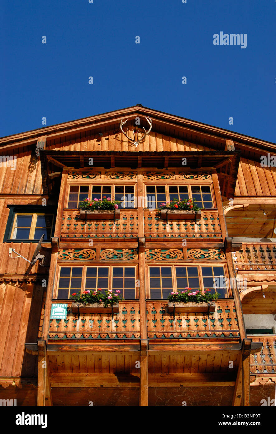 Traditional wooden alpine house hi-res stock photography and images - Alamy