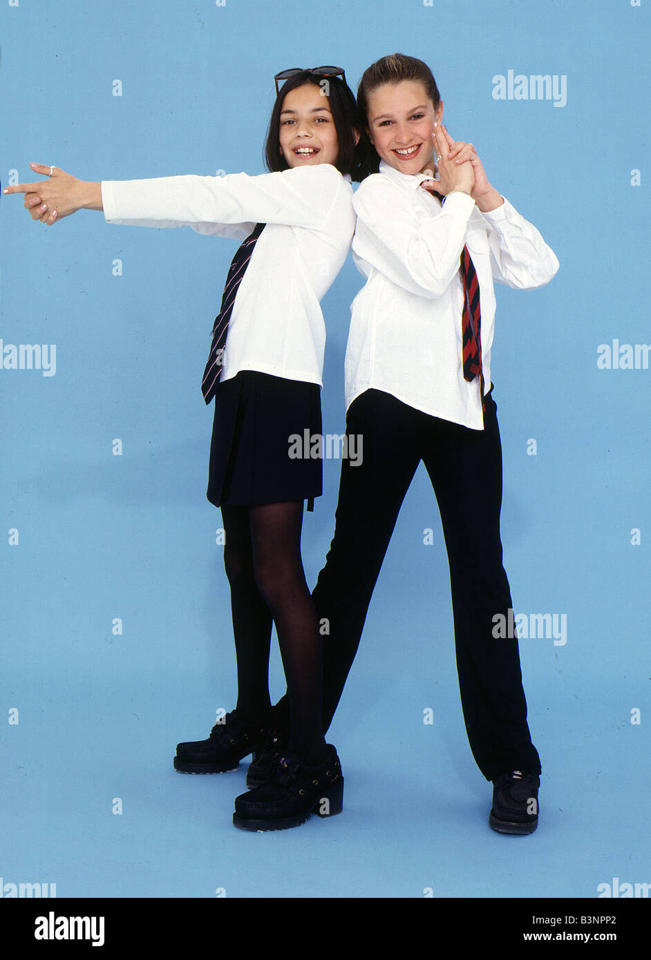 Back to School Clothes Schoolchildren fashion August 1997 Stock Photo ...