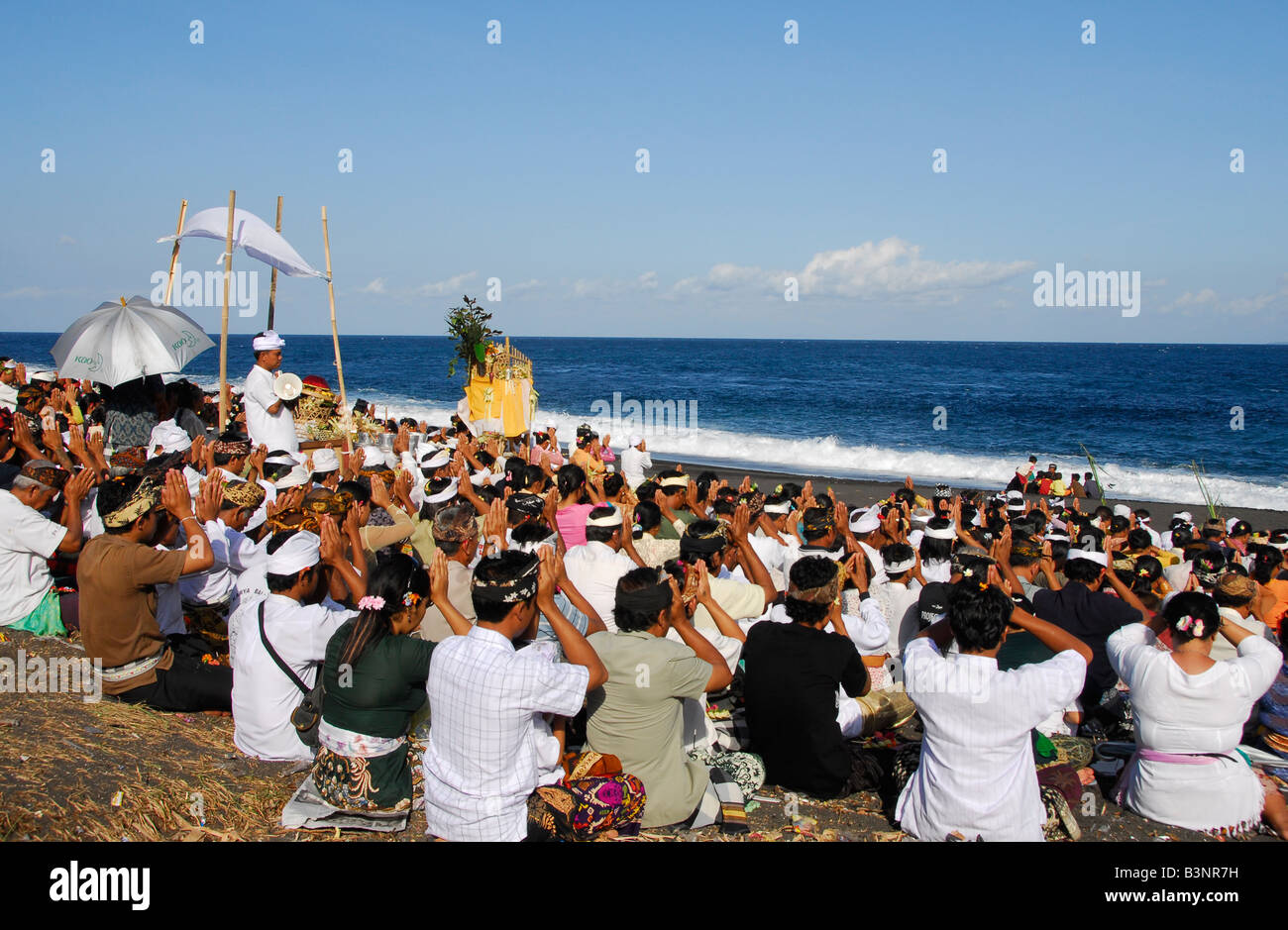 cremation ceremony /final ritual, kusamba beach , bali , republic of ...